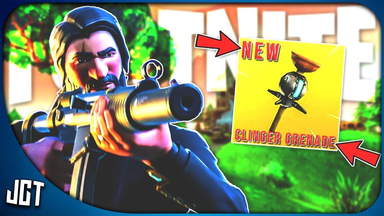 FORTNITE TRY HARD - NEW CLINGER GRENADE. - YouTube