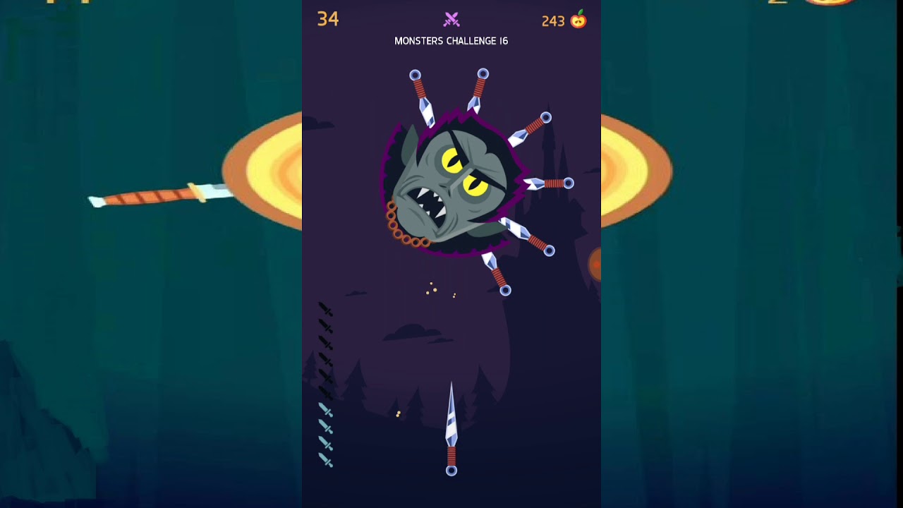 KNIFE HIT.MOSTER CHALLENGE 16 - YouTube