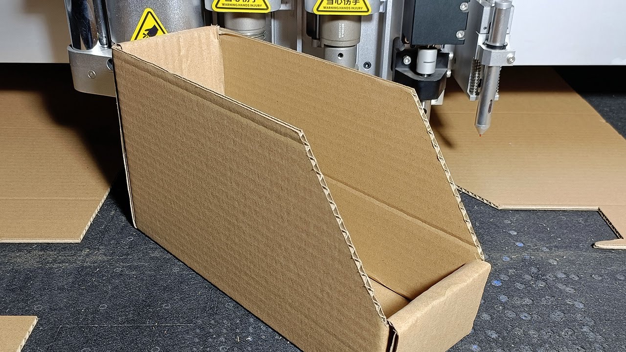 CNC Corrugated Cardboard Cutting And Creasing Machine For Making ...