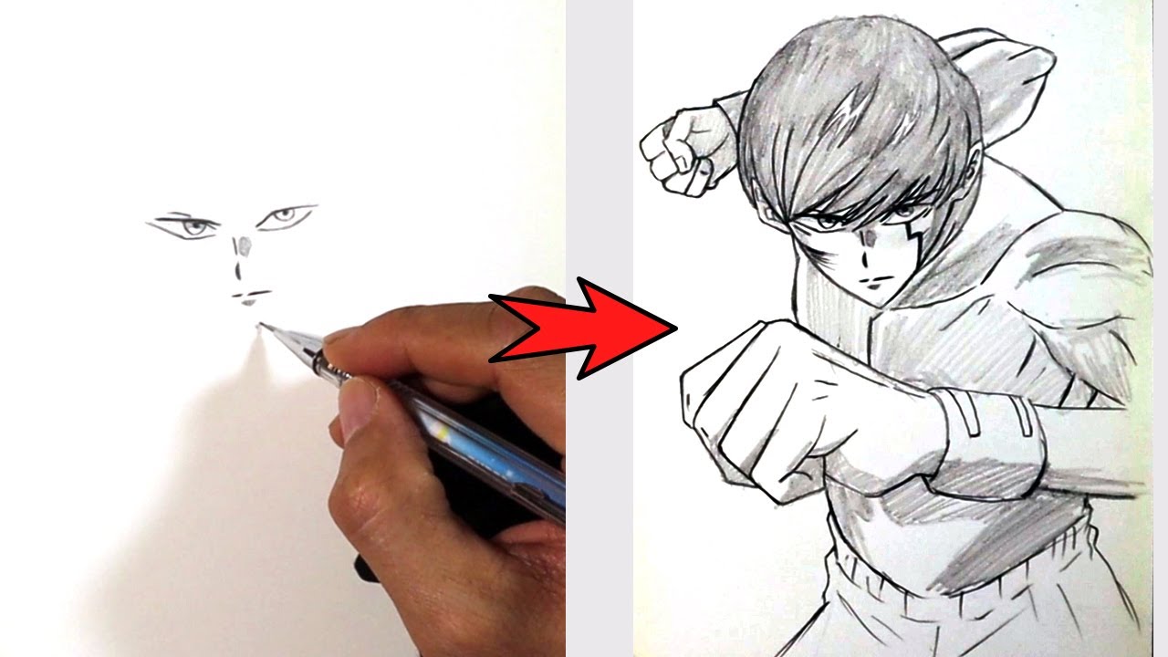 How to draw Mash Burnedead / anime mashle - YouTube