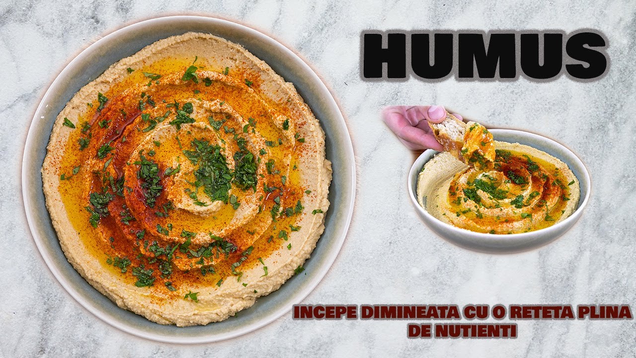 Humus din naut pentru o Dimineata Plina de Nutrienti - YouTube
