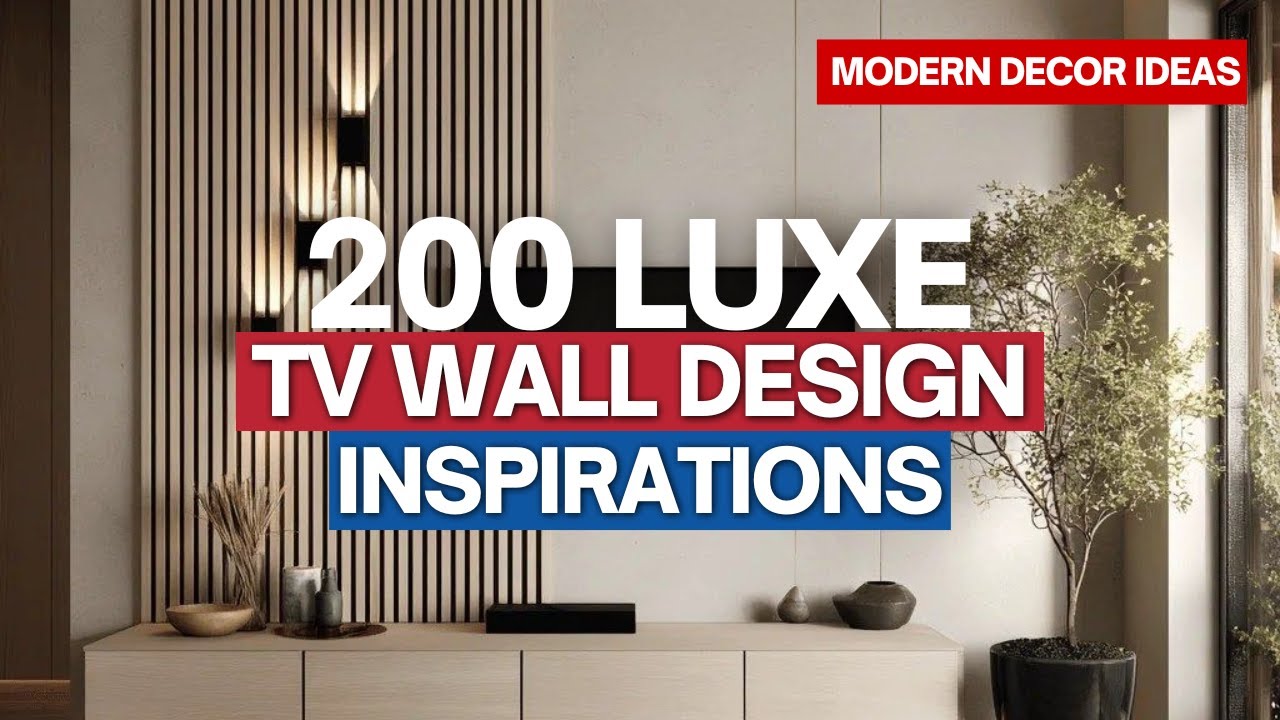 200 Luxe TV Wall Design Inspirations You’ll Love - YouTube