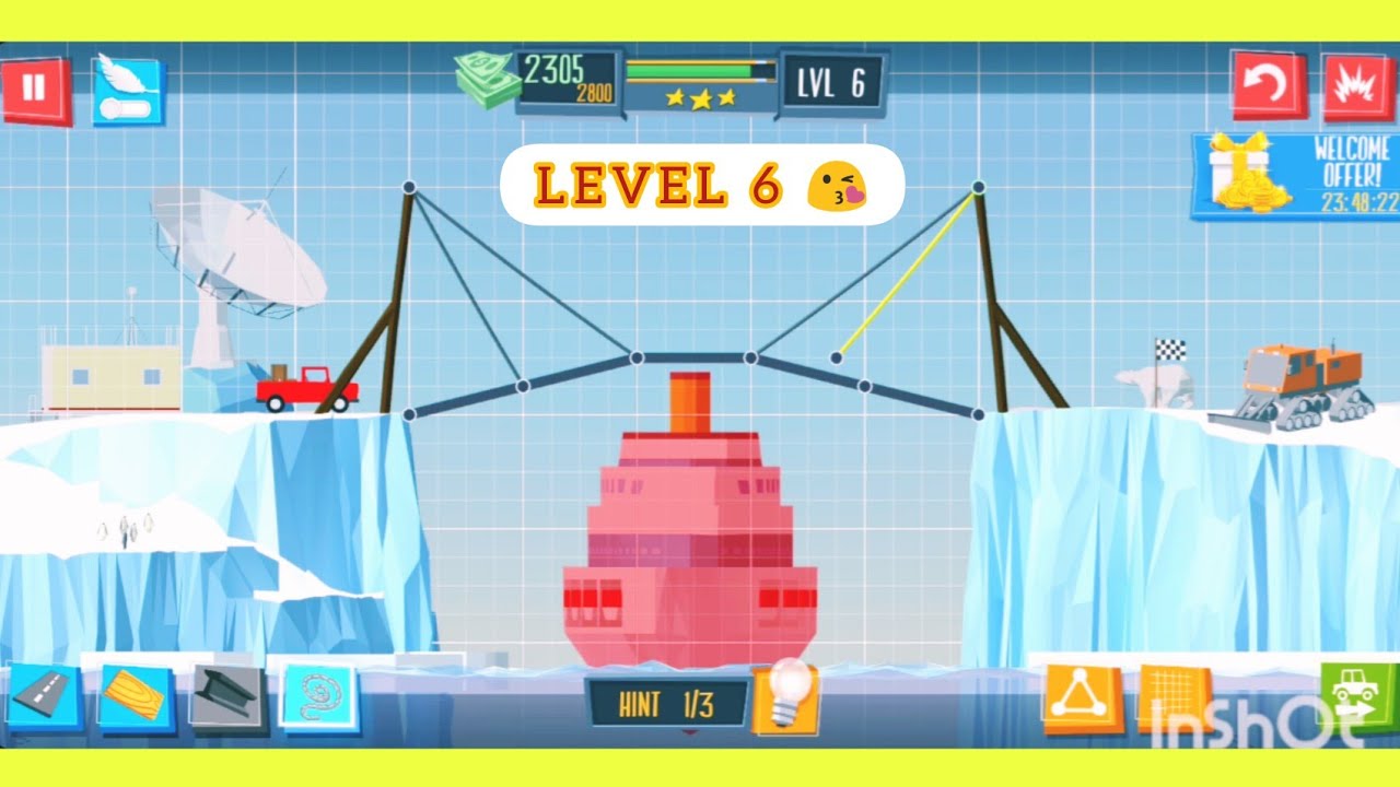 Build a Bridge level 6 - YouTube