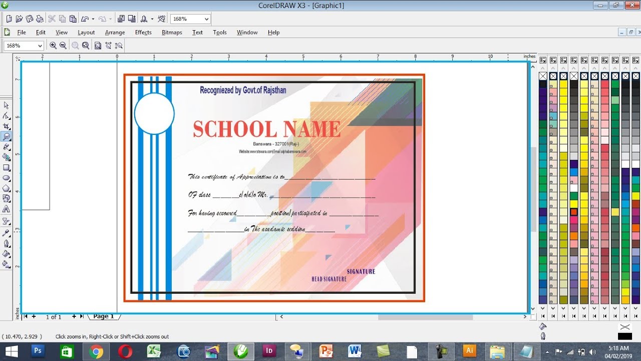learn how to create Professional Certificate in CorelDRAW Coreldraw ...