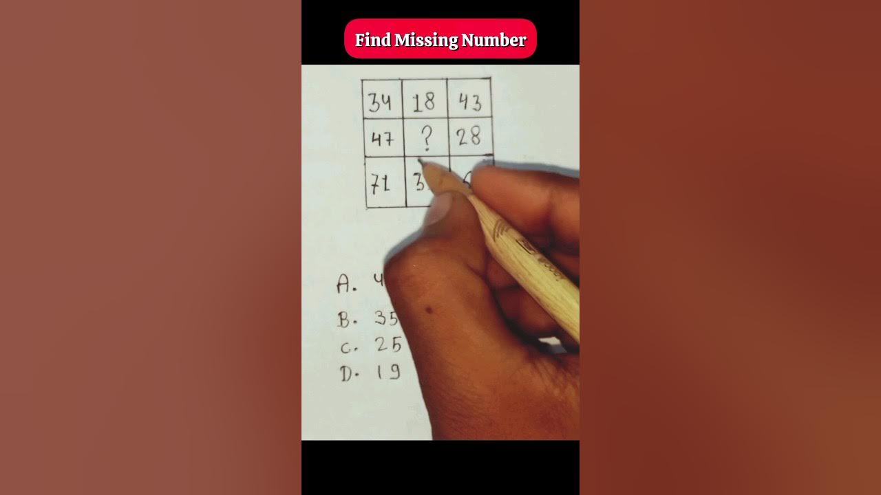 Missing Number Reasoning Tticks | Missing Number box |#shorts |#reasoning - YouTube