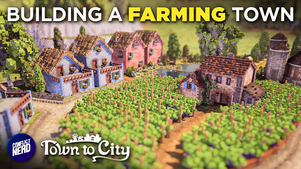Founding a NEW Farming Village in Town to City - YouTube
