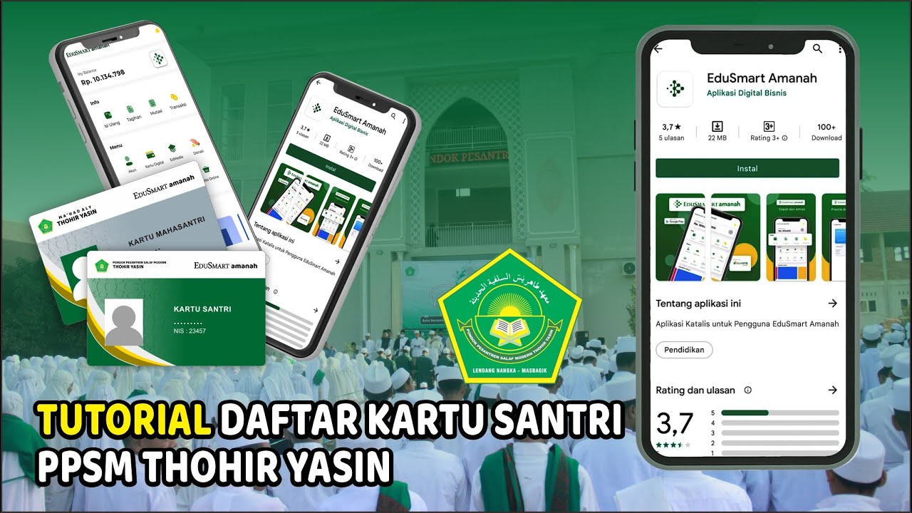 tutorial daftar akun edu smart PPSM THOHIR YASIN - YouTube