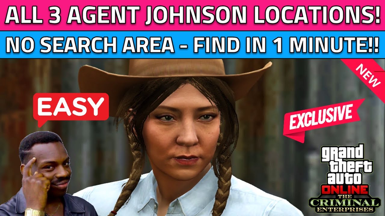 EASY: ALL 3 AGENT JOHNSON Locations! Where To Find (Search The Area For ...