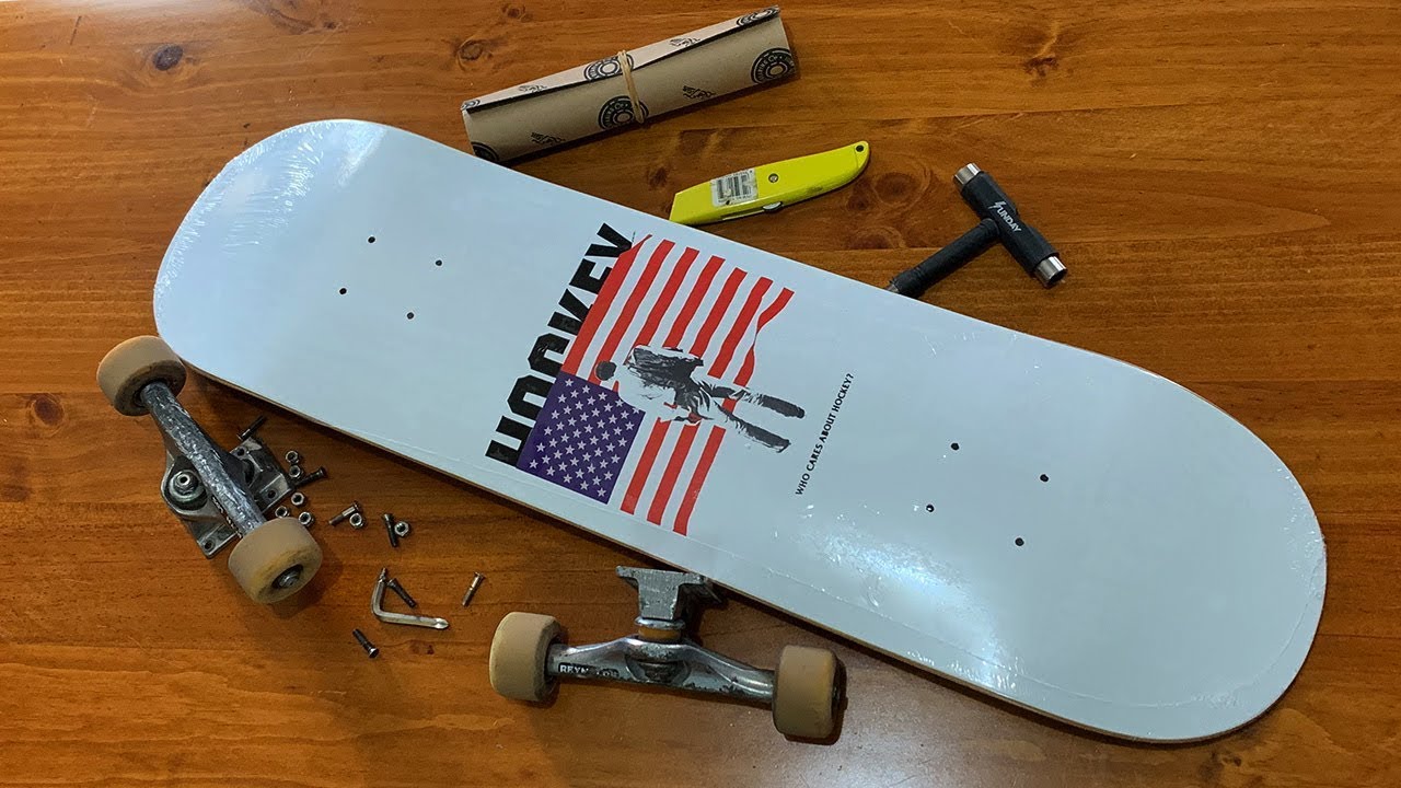 HOCKEY SKATEBOARD SET UP - YouTube