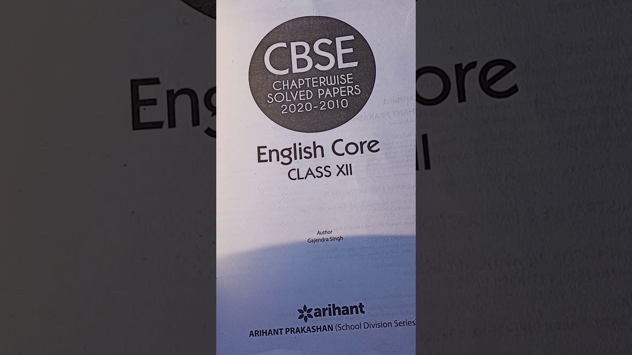 Class 12 Cbse Arihant English Book For Previous Years Questions YouTube class-12-cbse-arihant-english-book-for-previous-years-questions-youtube