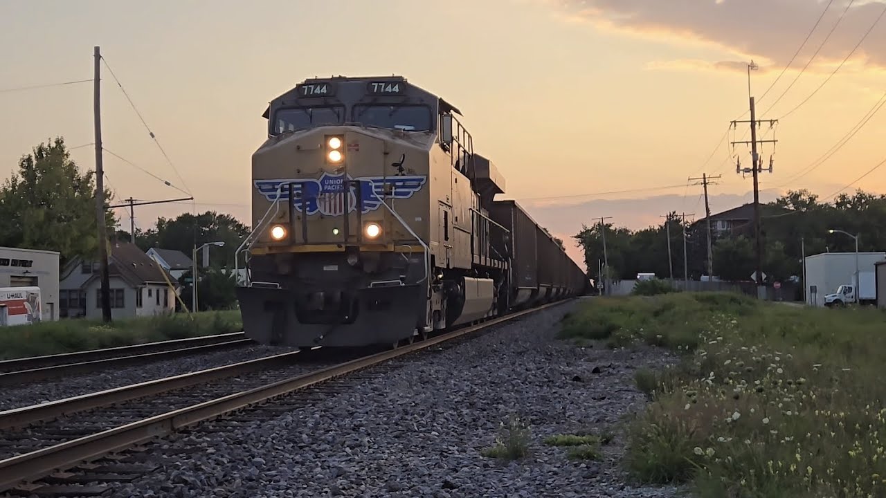 UP 7744 leads CSHNA on the Union Pacific Milwaukee Subdivision|8/13/24 ...