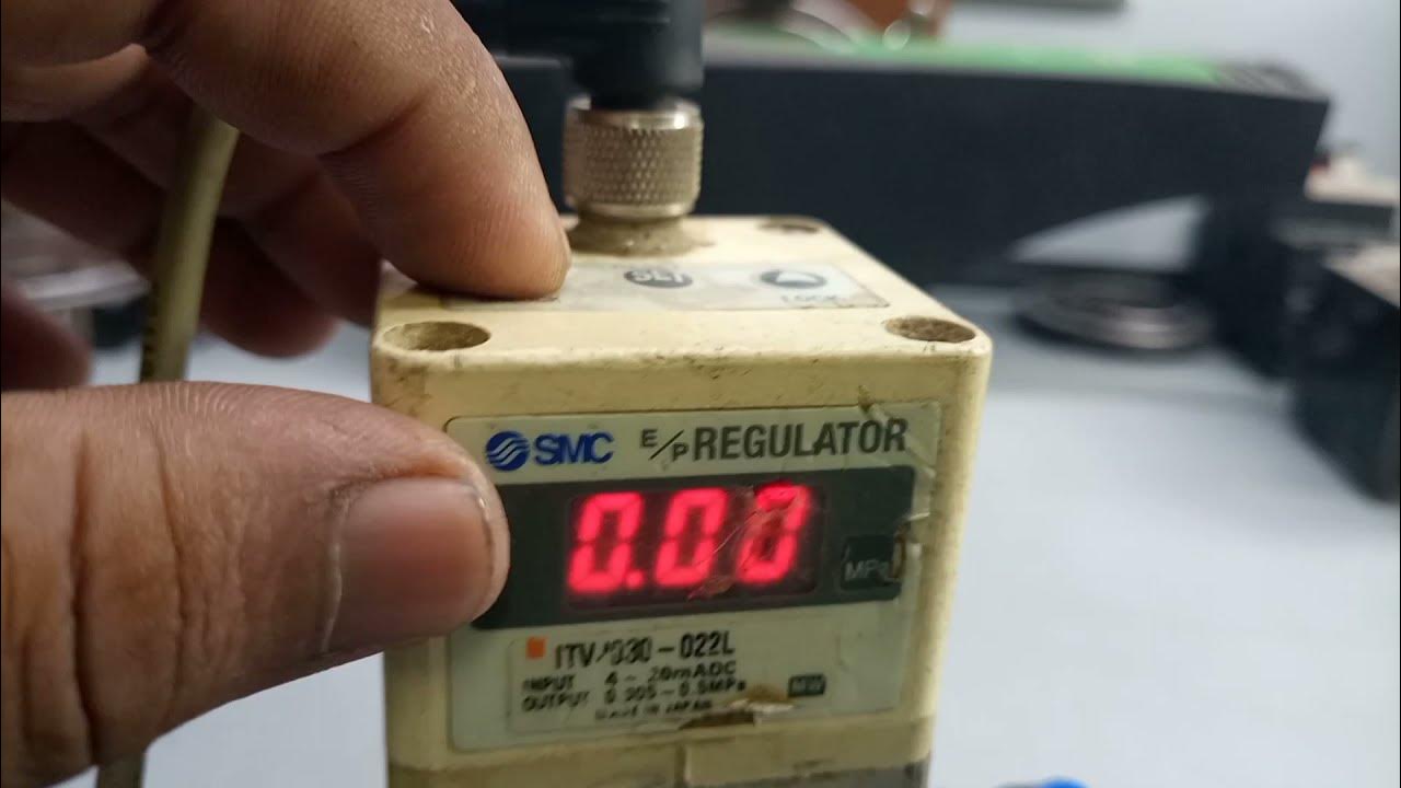 SMC E/P Regulator | ITV 2030-022L | some basic settings - YouTube
