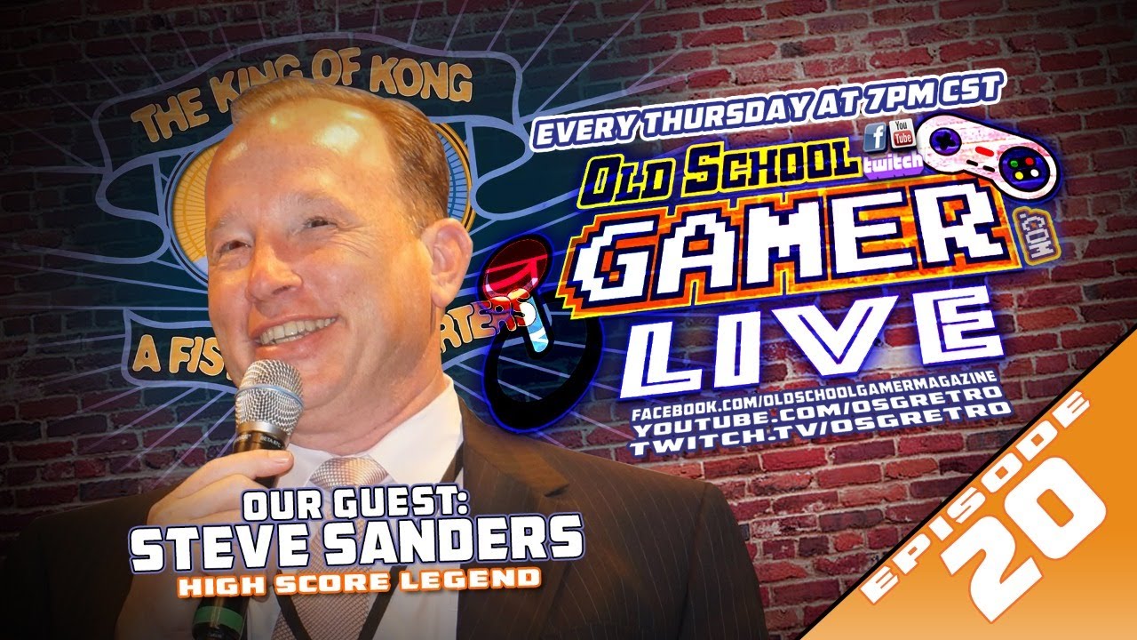 Old School Gamer LIVE EP 20 - STEVE SANDERS!!! - YouTube