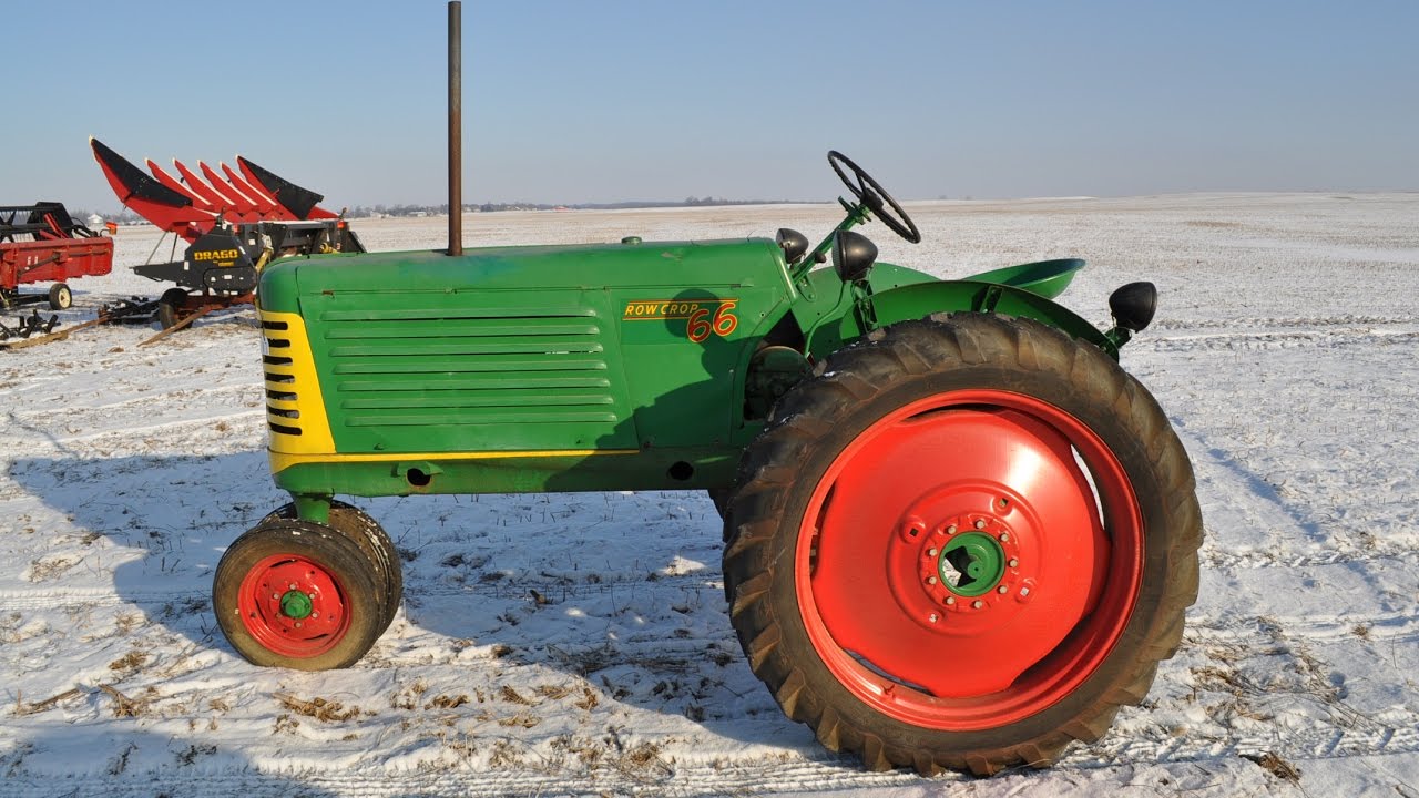 1950 Oliver 66 Tractor Sold for $2,300 on Ohio Auction 1/10/17 - YouTube