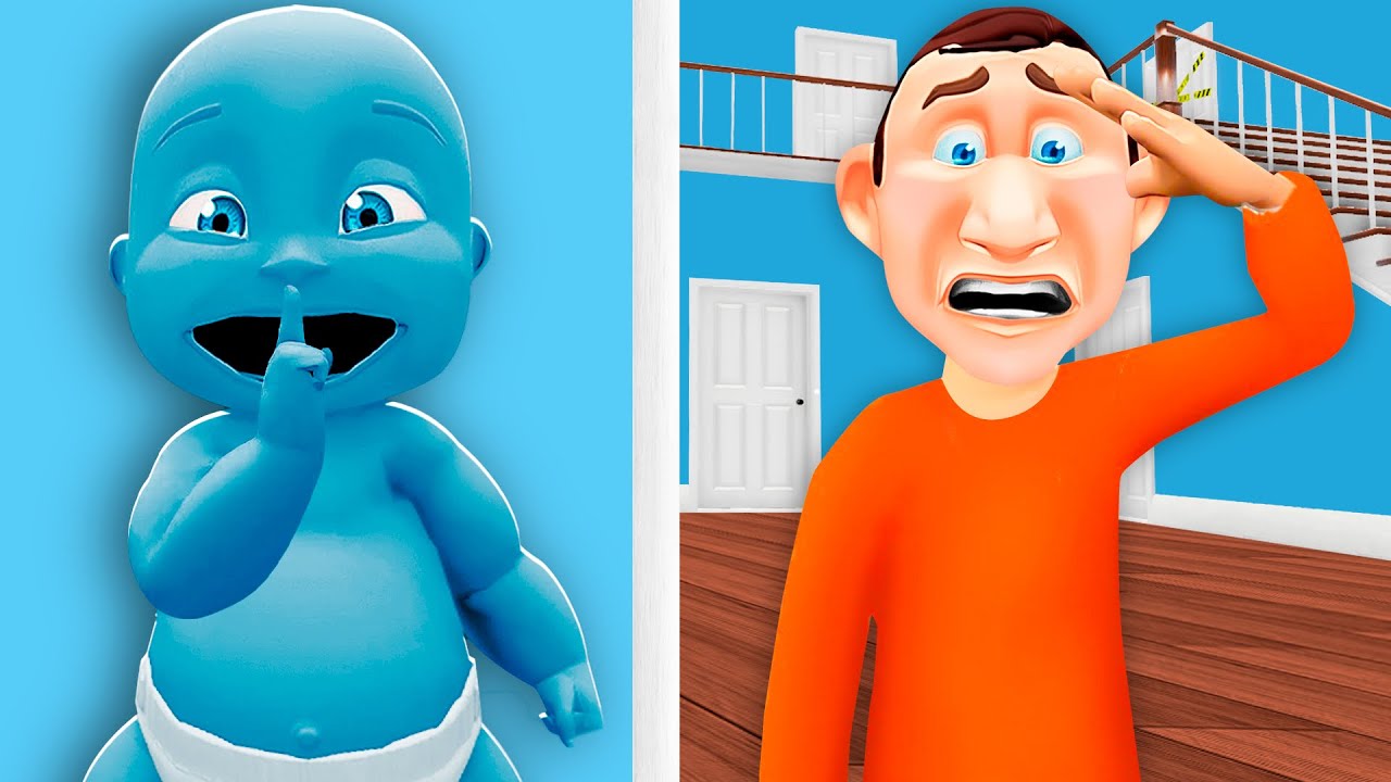 Baby Uses INVISIBILITY to PRANK Daddy! - YouTube