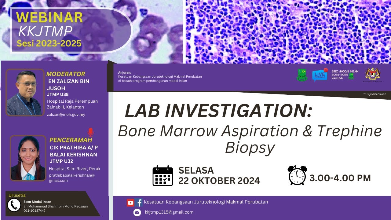 JTMP Webinar: Lab Investigation for Bone Marrow Aspiration & Theraphine ...