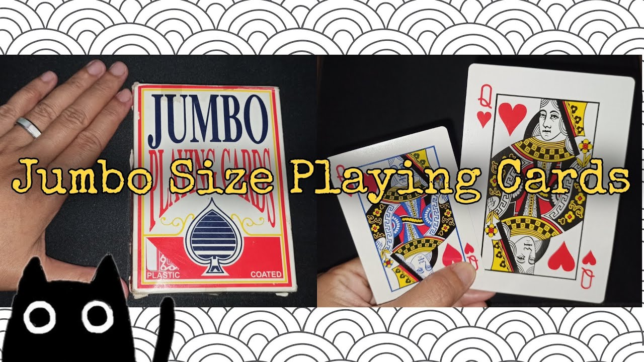 Jumbo Size Playing Cards - YouTube