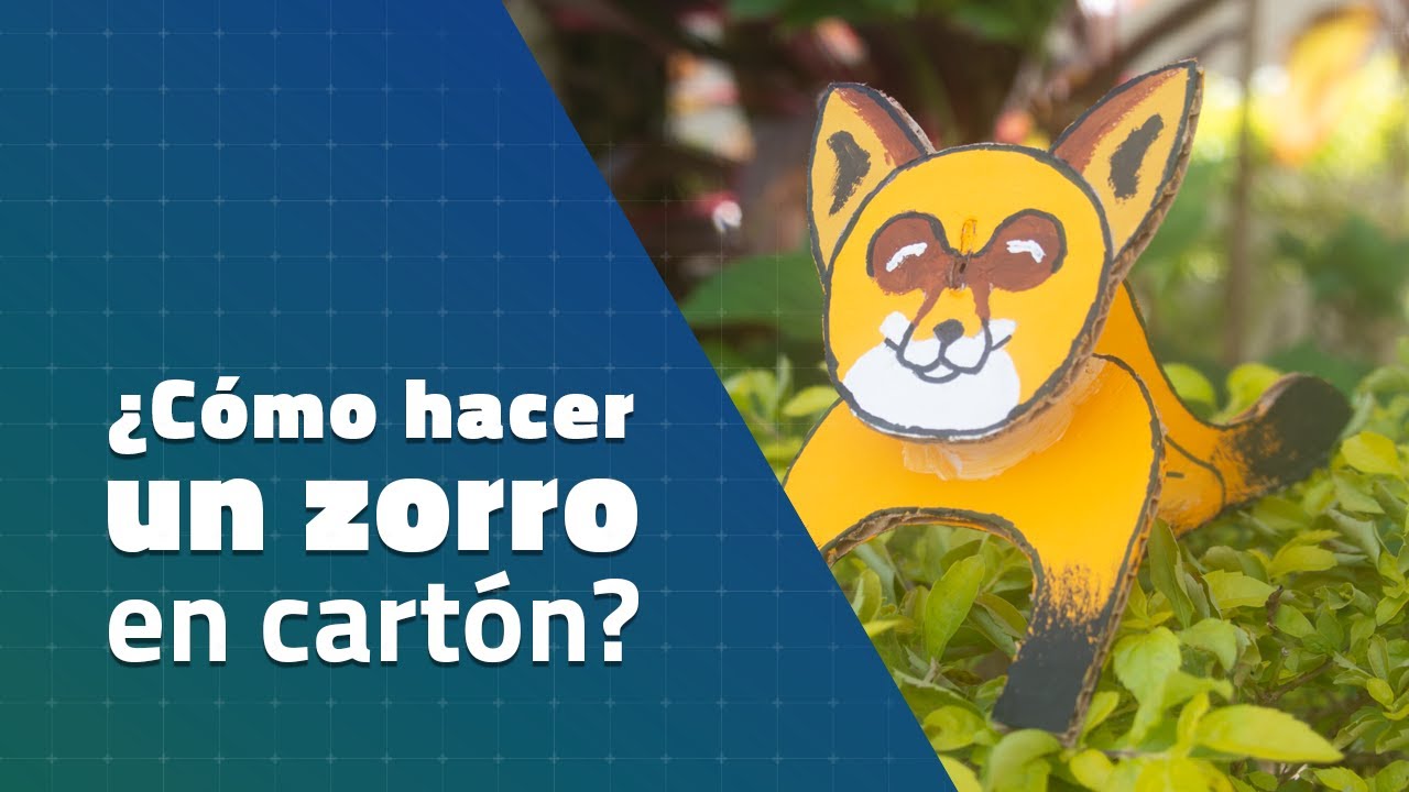 ¿Cómo hacer un zorro en cartón? - YouTube