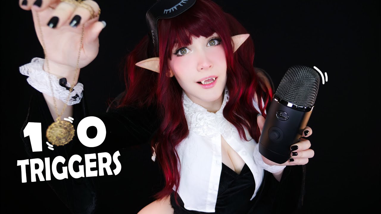 Asmr 🥳 100 Triggers In 9 Min On Blue Yeti For Tingles 99 9 😴 АСМР 100