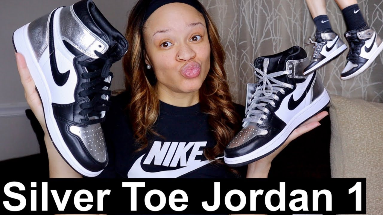 🔥SILVER TOE JORDAN 1 SNEAKERS REVIEW & ON FOOT! - YouTube