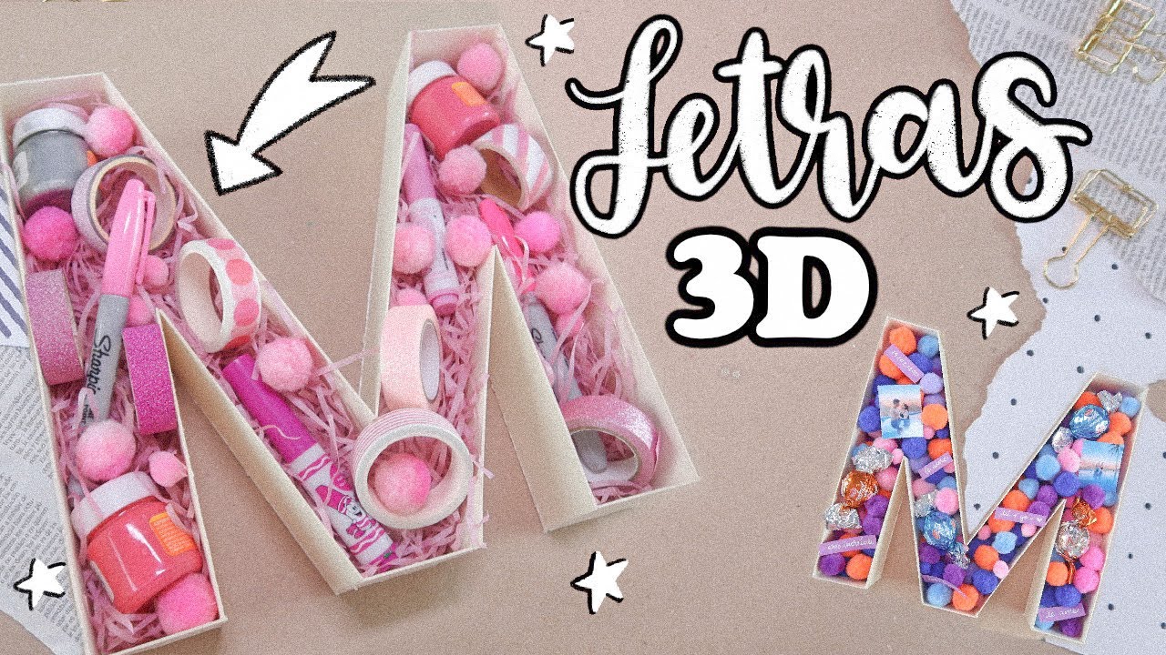 Letra 3D REGALO original!! ️ Especial del 14 de febrero! - YouTube