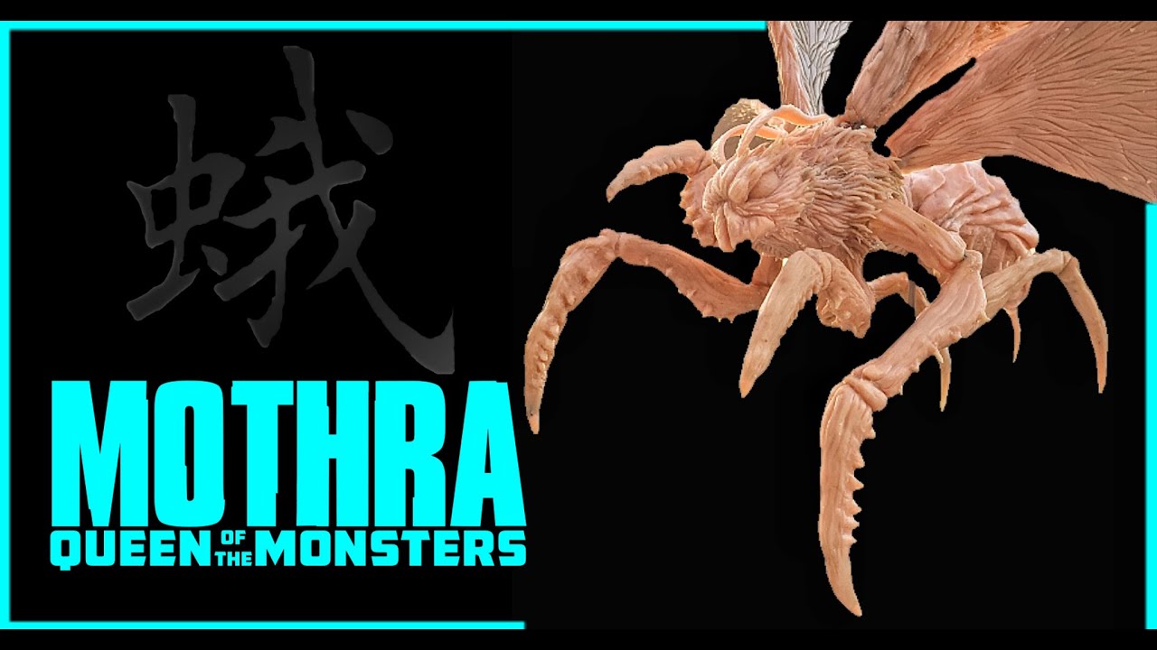 Sculpting MOTHRA 2019 （clay monsters）Clay puppet - 《哥吉拉-怪獸之王》摩斯拉 模型製作 ...
