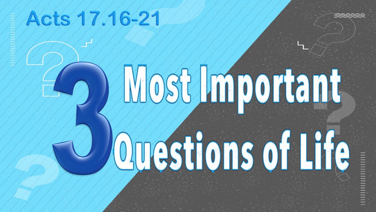 3 Most Important Questions of Life - YouTube