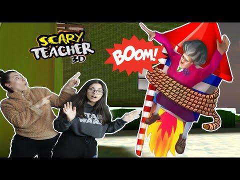 DELİ ÖĞRETMENİ UZAYA UÇURDUK! FİNAL! | KIZGIN ÖĞRETMEN SCARY TEACHER 3D OYNUYORUZ!