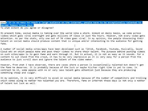 IELTS Writing Evaluation Band 6 - YouTube
