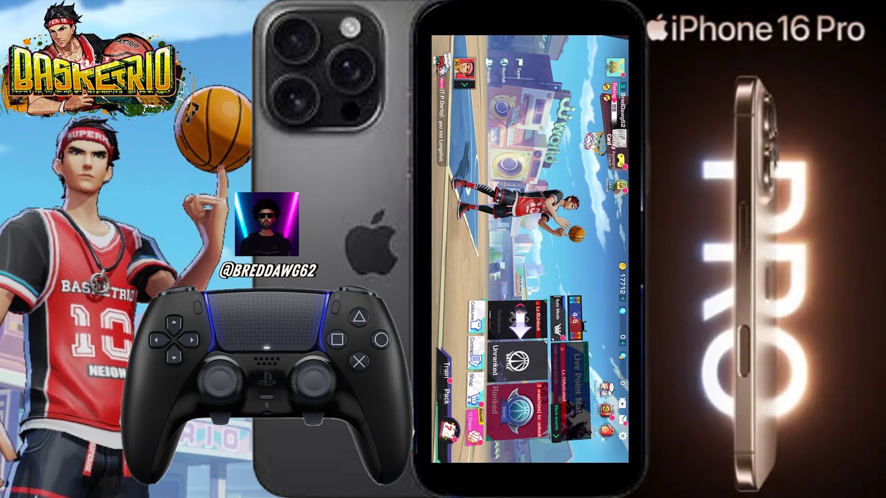 Basketrio: The Ultimate iPhone 16 Pro & PS5 Controller Experience - YouTube