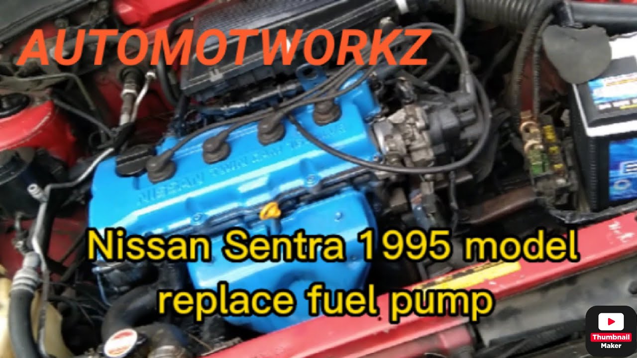 Nissan Sentra 1995 fuel pump replacement - YouTube