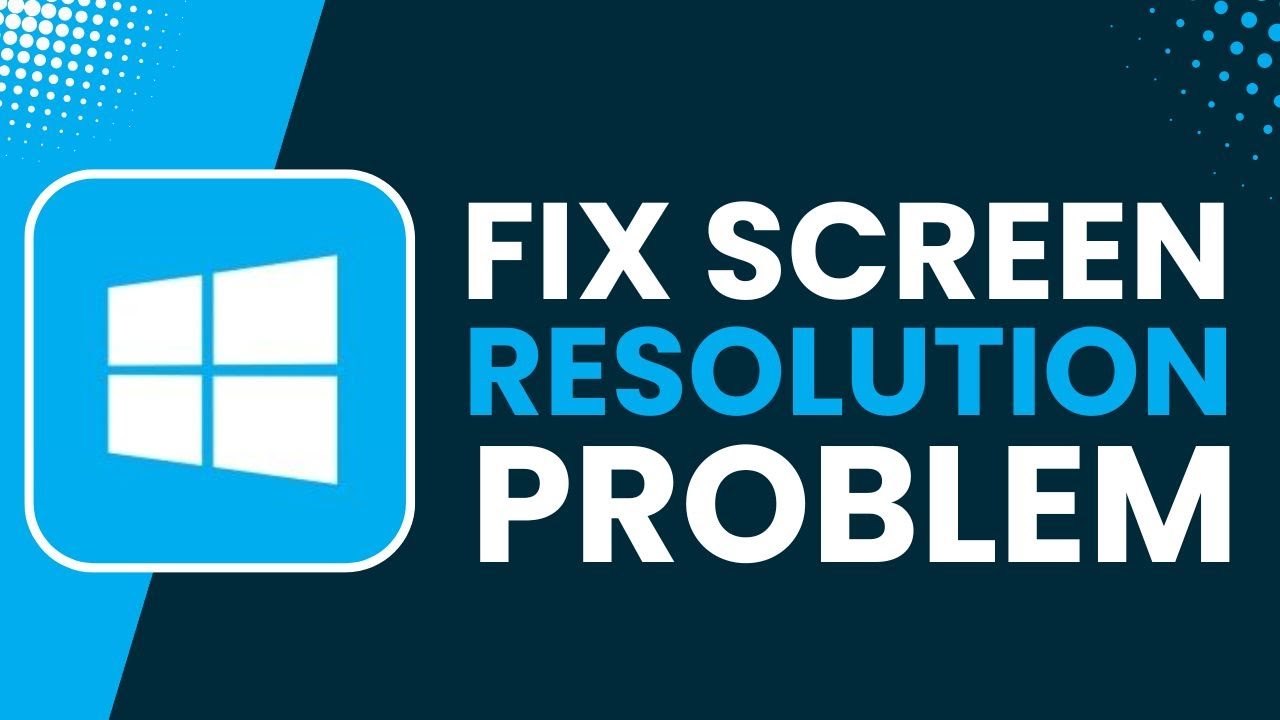 Screen Resolution Problem in Windows 11 Fix - YouTube