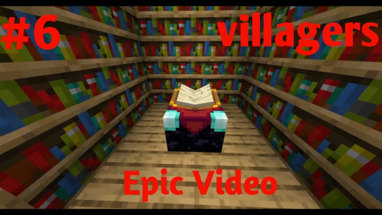 minecraft part#6 Villagers,enchanted books and so much epic stuff - YouTube