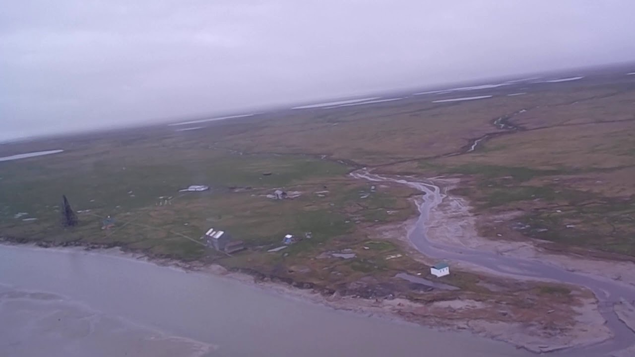 Over the weather station on Bely Island, Siberia - YouTube