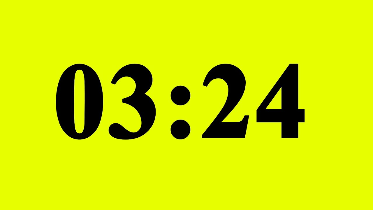 3 Minute 24 Second Timer - YouTube
