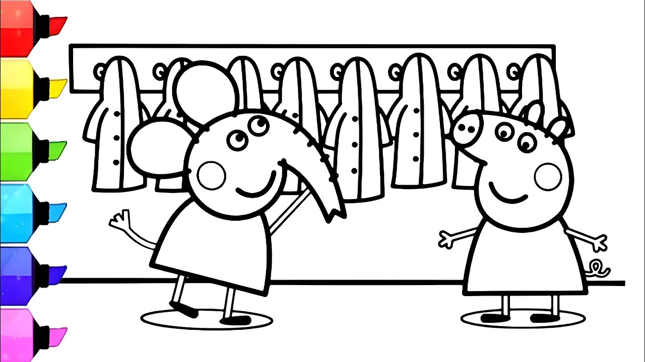 How to Draw Peppa Pig Easy | Peppa & Emily Drawing, Painting and ...