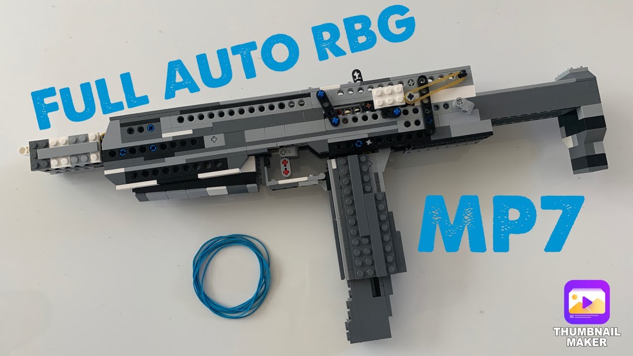 LEGO full auto MP7 smg rbg - YouTube