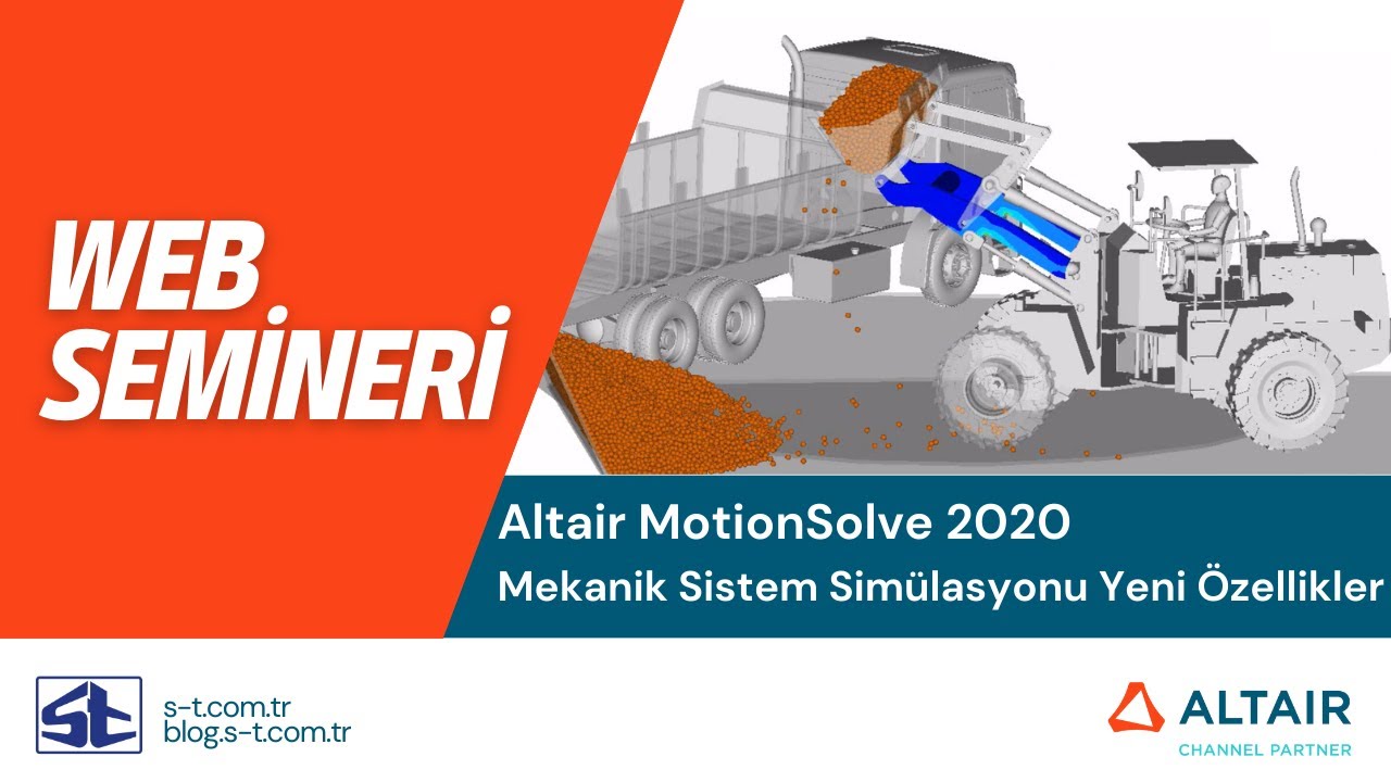 Mekanik Sistem Simülasyonu - Altair MotionSolve 2020 Yeni Özellikler - YouTube
