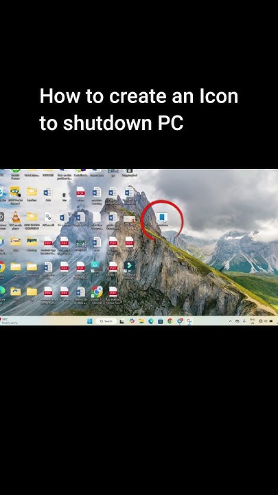 How to Create a SHUTDOWN ICON on Your Desktop #shortcuts #shutdown #shorts #icon - YouTube