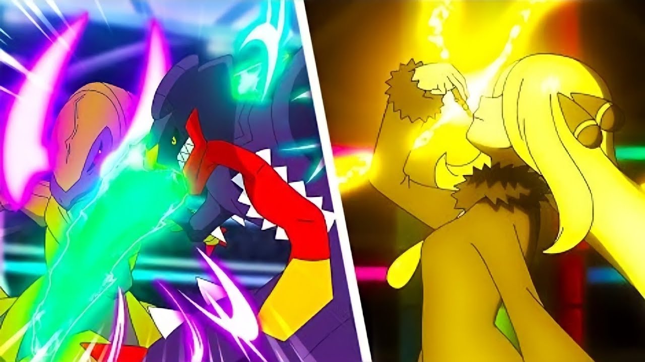 Iris Vs Cynthia Full Battle Youtube