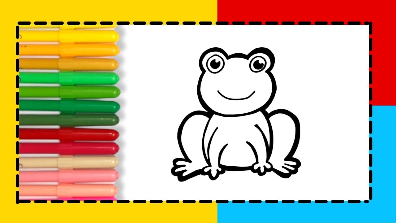 Dibuja una rana divertida paso a paso 🐸 - YouTube