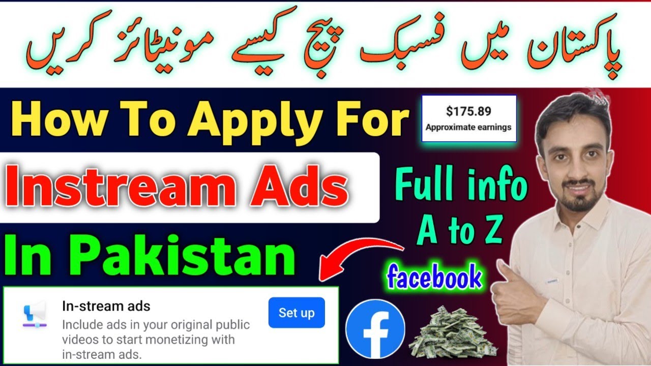 How to Apply For Facebook Monetization in Pakistan | Instream Ads Setup ...