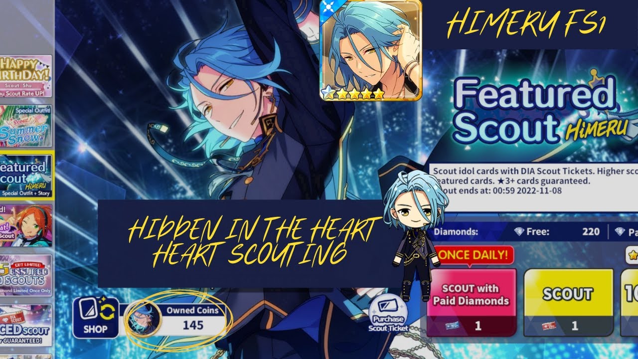 Ensemble Stars!! EN | Hidden in the Heart Scout | 145 pulls for HiMERU ...