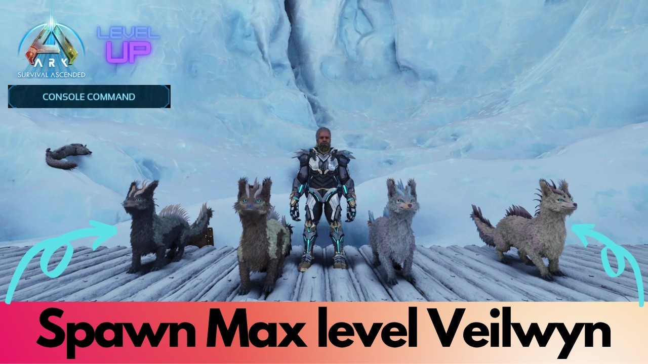 Tamed Veilwyn Spawn Command | Ark Survival Ascended - YouTube