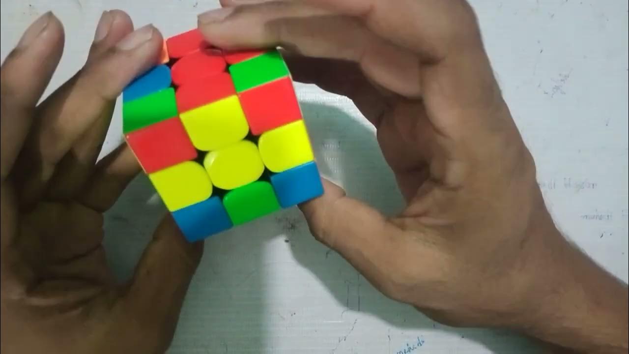 How to solve a rubix cube.example solve. - YouTube