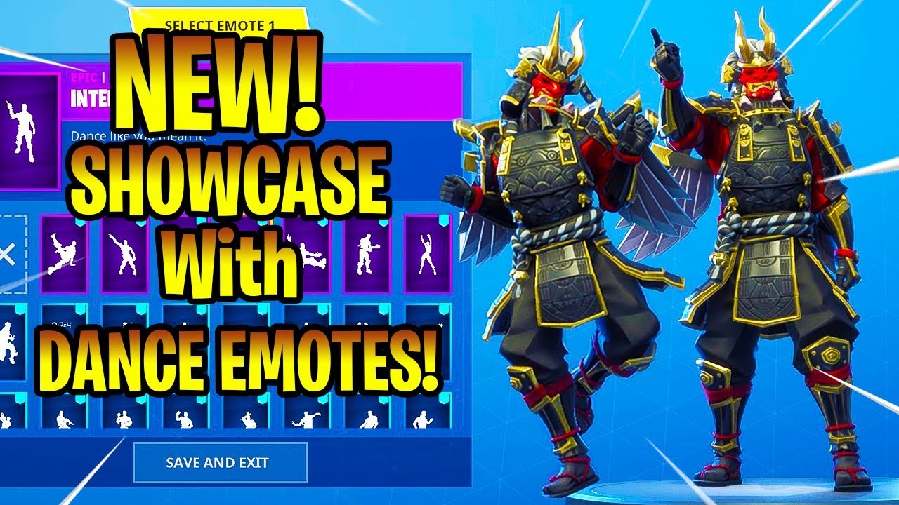 *NEW* SHOGUN SKIN SHOWCASE With DANCE EMOTES! Fortnite Battle Royale ...
