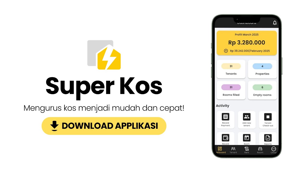 SuperKos - Aplikasi Manajemen Kos - Android Trailer - YouTube
