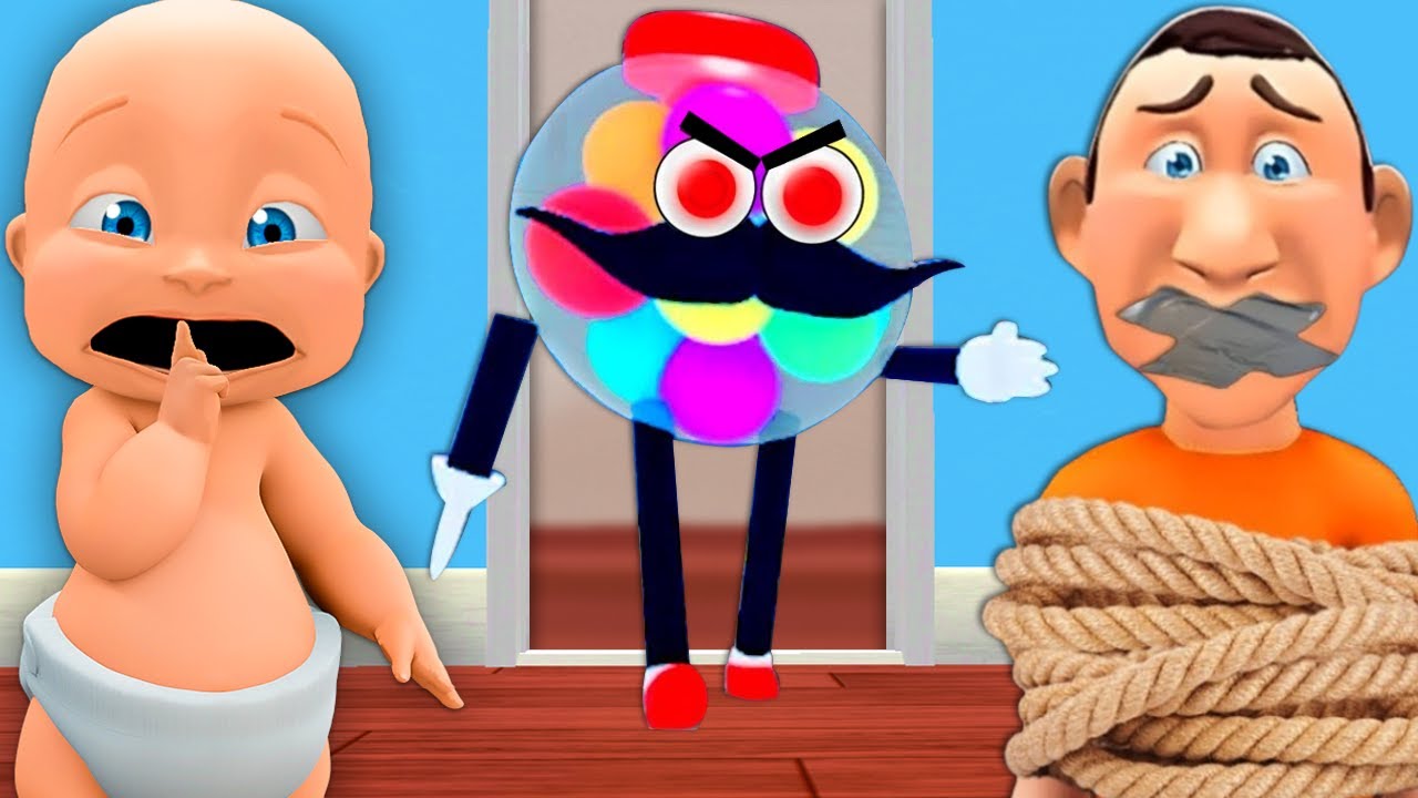Baby RESCUES Daddy From EVIL CANDYLAND! - YouTube