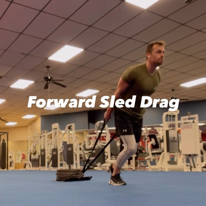 Forward Sled Drag #trainlikethepros - YouTube