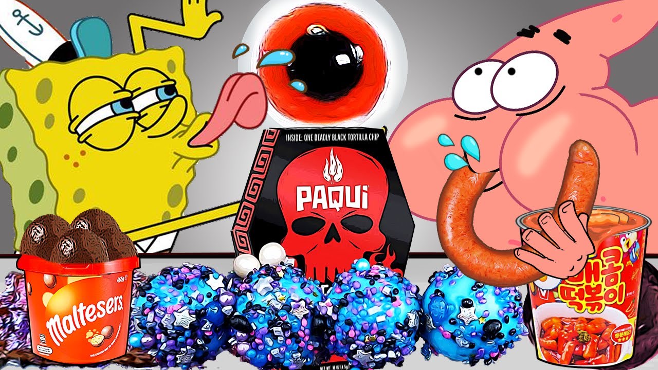 SpongeBob VS Patrick vs DOAN Mukbang Animation COMPLETE EDITION / 스폰지밥 ...